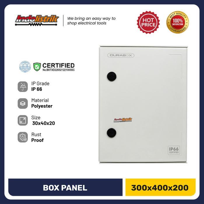 Promo Box Panel Fiber Glass 30 x 40 x 20 cm IP65 Weather Proof Durabox ...