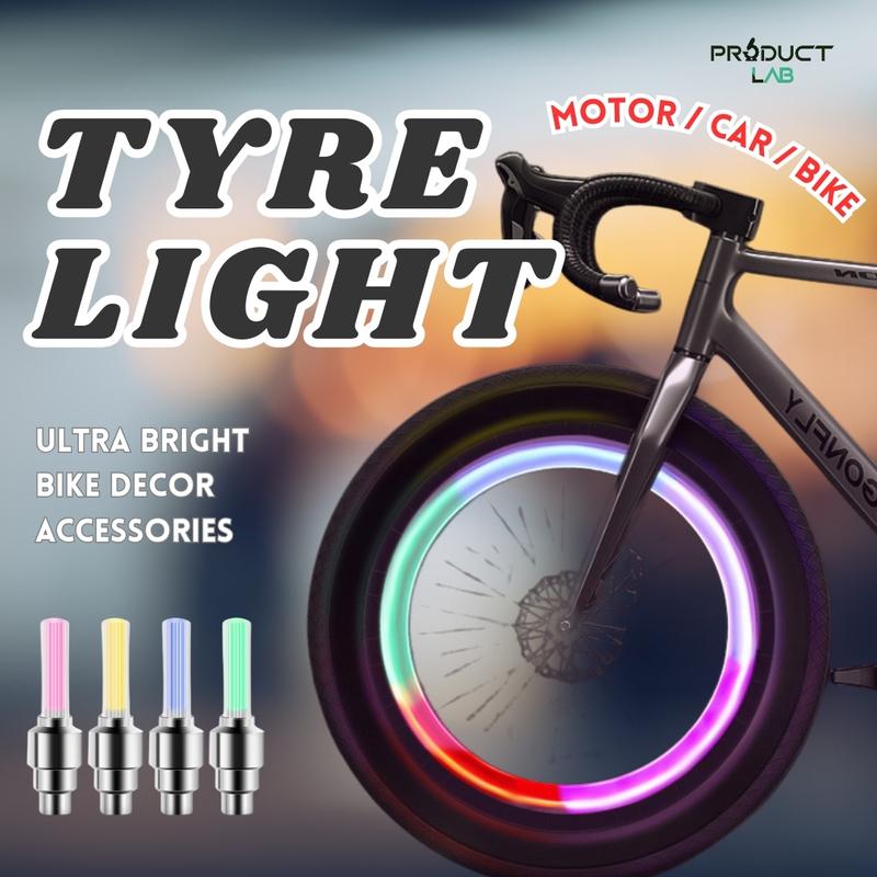【SG Ready Stock】2PCS Bicycle Tyre Lights Bright LED for Cars Motors ...