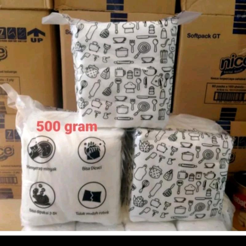 tisu dapur penyerap minyak bisa dicuci 500 gram - Shop | Tokopedia