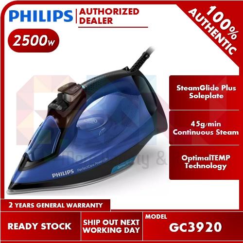 Philips 2500W PerfectCare OptimalTEMP Technology Steam Iron GC3920 ...