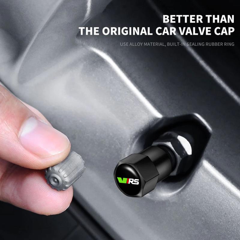 Penutup Injap Udara Tayar Roda Kereta Universal, Set 4PCS, Pelekat ...