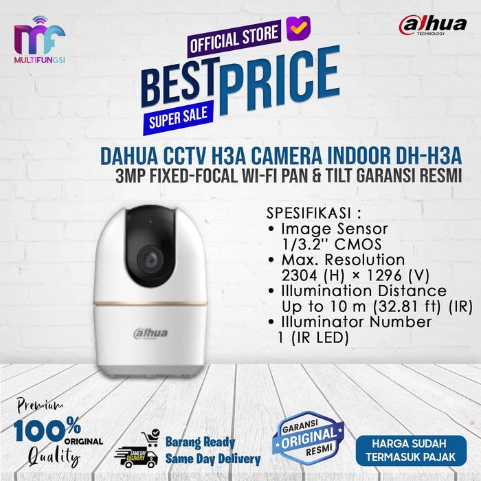 Promo Dahua Camera Indoor H3A Hero Series Smart CCTV DH-H3A 3MP Garansi ...