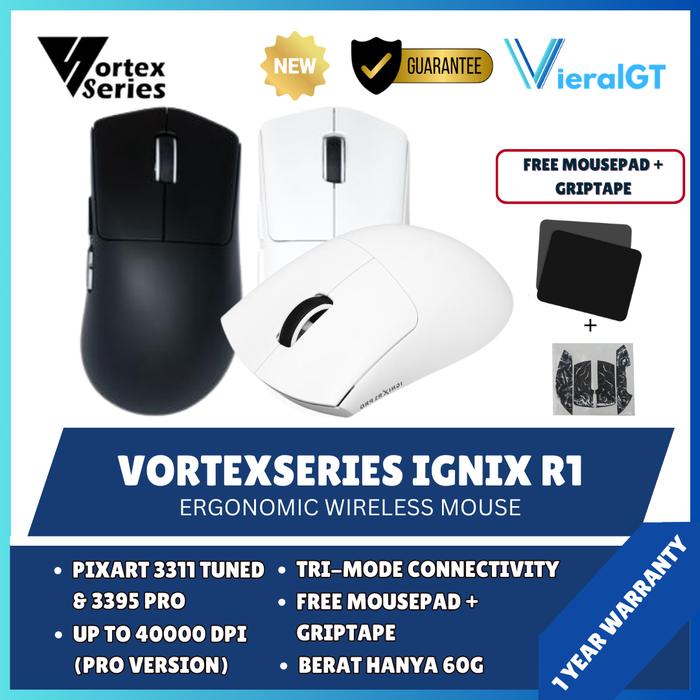 Promo Vortexseries Vortex Ignix R1 / Ignix R1 Pro Wireless Mouse Gaming ...