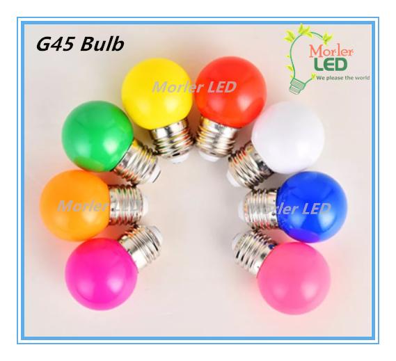 LED G45 Power 3 Watt PING PONG bulb Lampu Raya bulb color Light ...