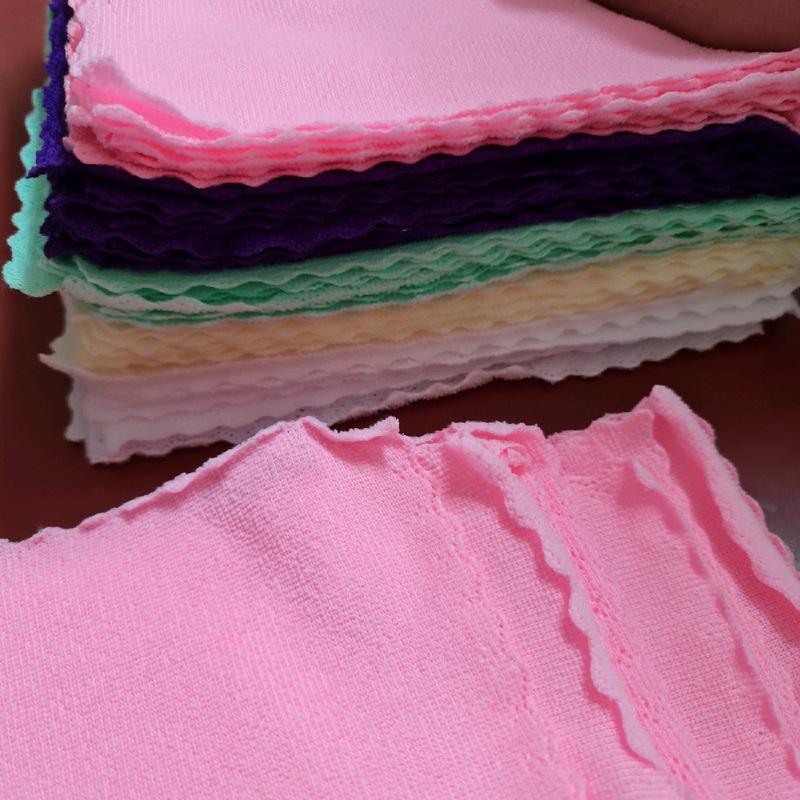 50pcs plain handkerchief microfiber size 20cm x 20cm random colours ...