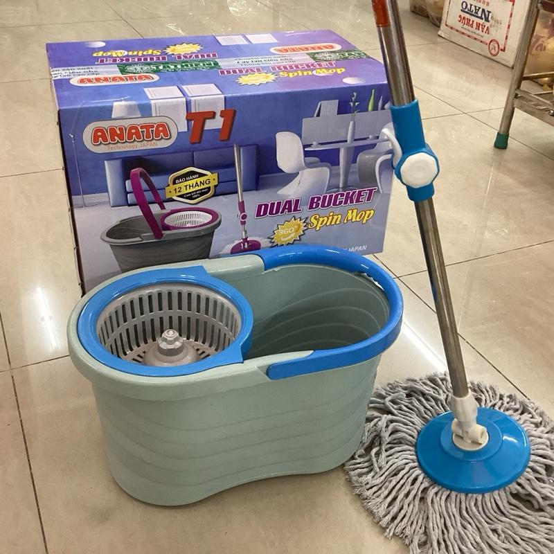 Bộ cây lau nhà rổ nhựa ANATA T1 360 độ loại 1 kèm hộp đựng c - TikTok ...