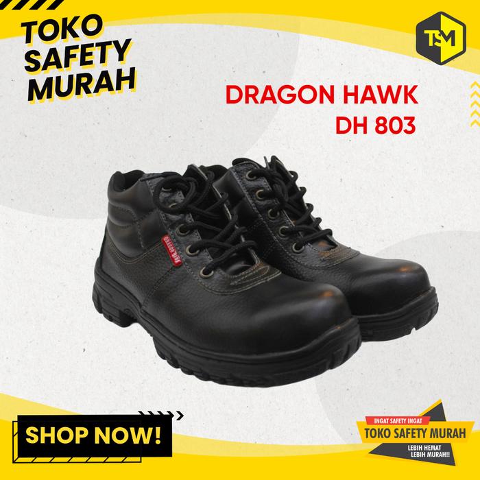Jual Sepatu Safety Shoes Dragon Hawk Baja Pelindung Ringan & Nyaman ...