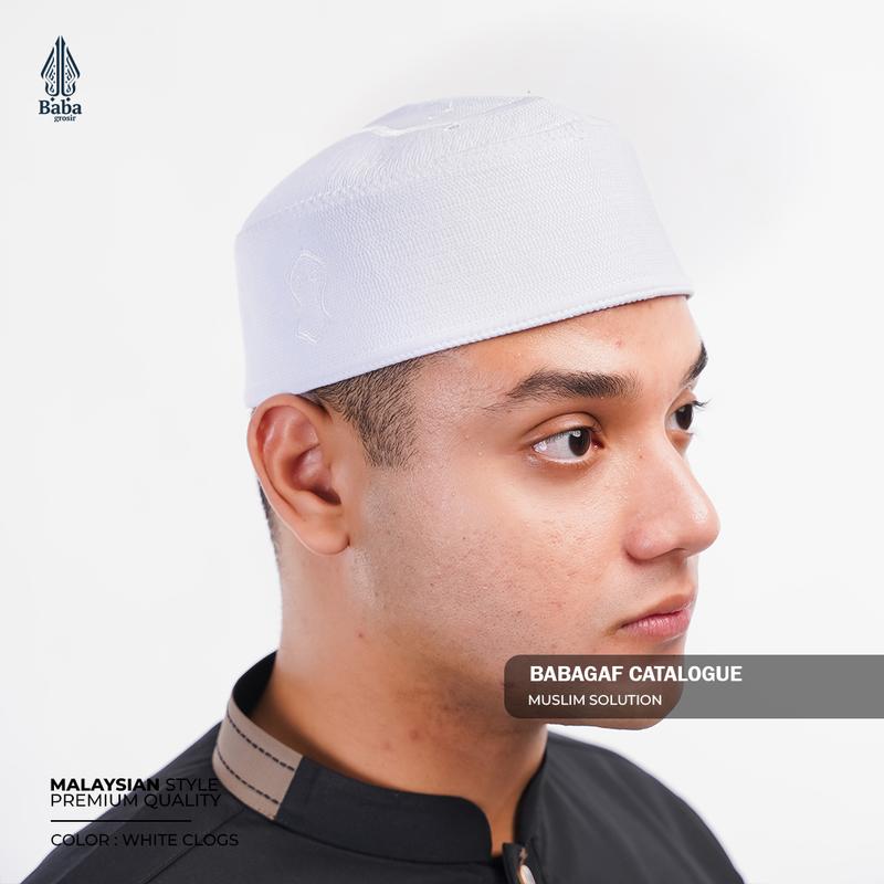 Peci Malaysia Terompah Logo Putih - Shop | Tokopedia