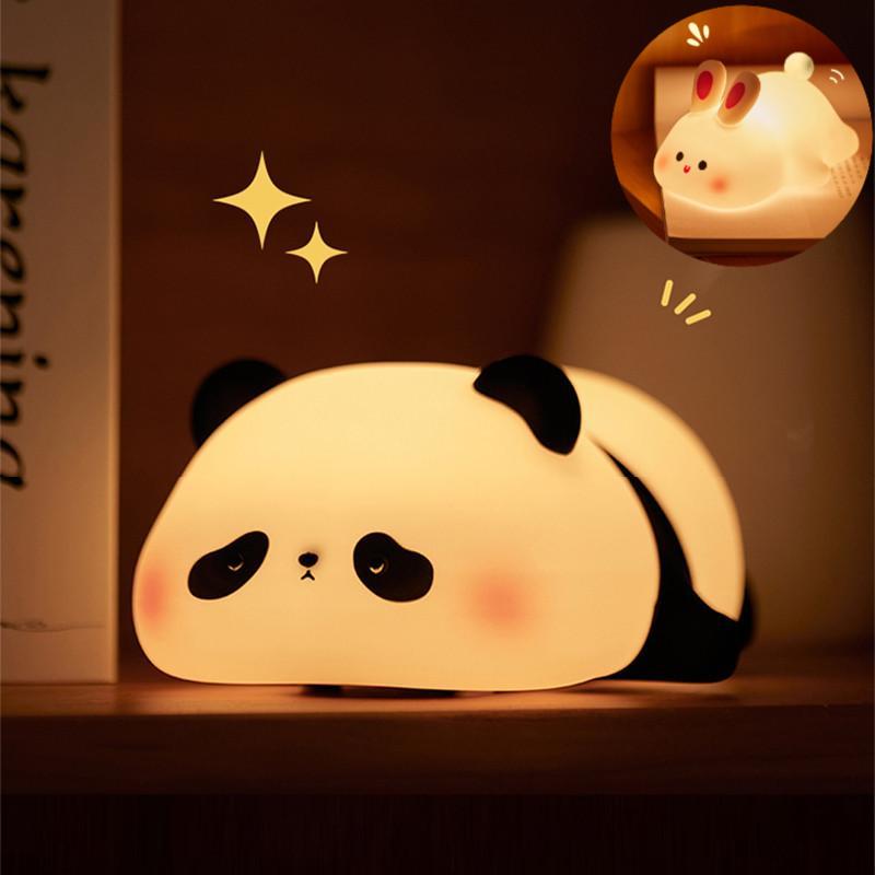 Panda Desktop Night Light Cute Sleeping Panda Baby Table Lam - TikTok ...