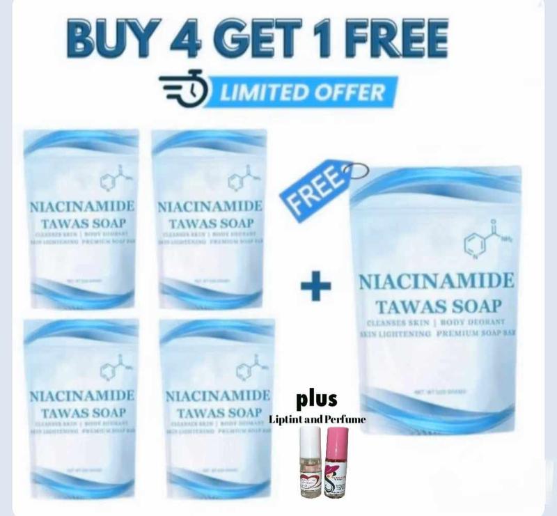 ( BUY 4 GET 1 ) NIACINAMIDE TAWAS SOAP 100G PLUS LIPTINT AND - TikTok ...