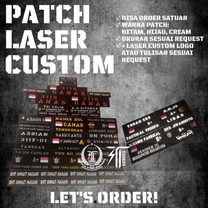 Patch Laser Custom - Patch Tactical Laser Custom Design Sesuai Request ...