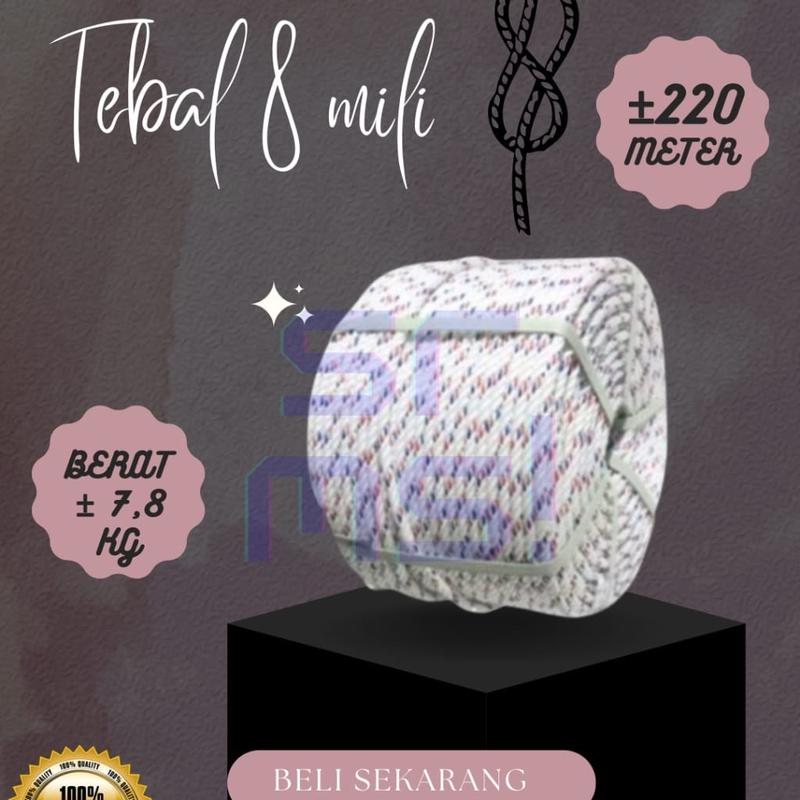 TALI TAMBANG PPD 8 MM / TALI TAMPAR 8 MM / TALI PPD 8 MM 1 ROL - Shop ...