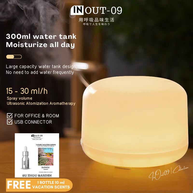 InOut09 Ultrasonic Diffuser Air Humidifier MUJI 300ML Aroma Diffuser ...