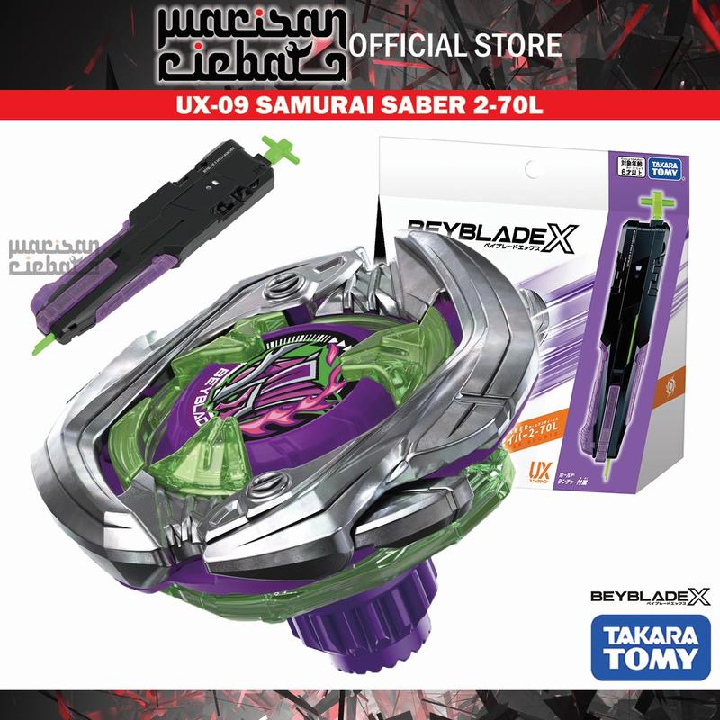 Takara Tomy Beyblade X UX-09 Starter Samurai Saber 2-70L - TikTok Shop ...