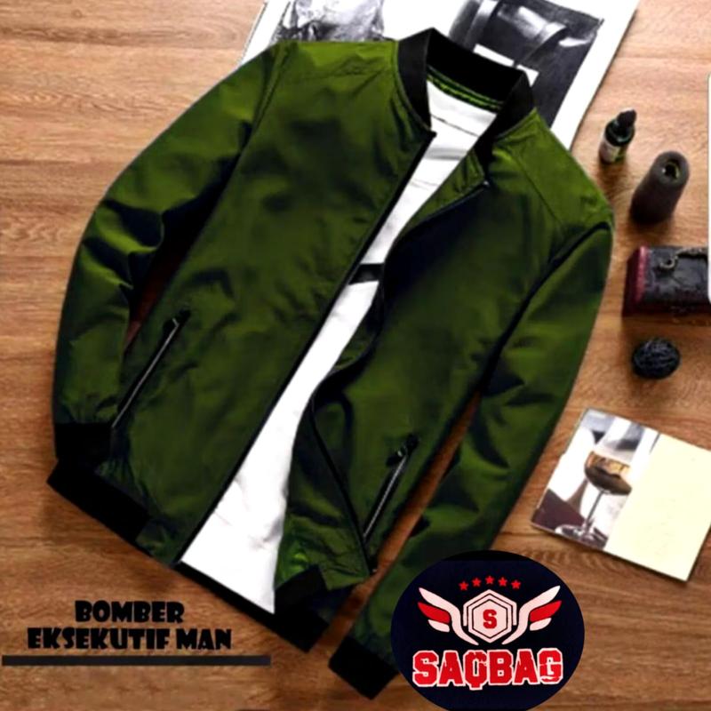 Jaket Pria Bomber Polos Despo Parasut Jacket cowok Bomber Model - Shop ...