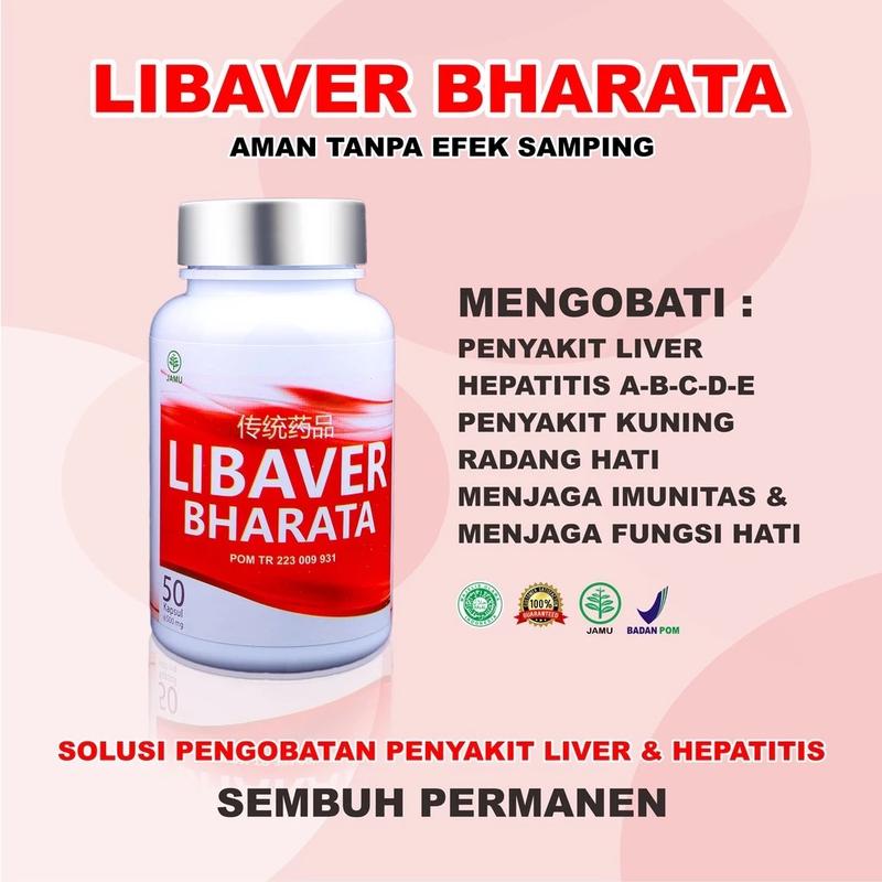 Libaver Bharata Asli Herbal Liver Hepatitis Radang Hati Original Isi 50 ...