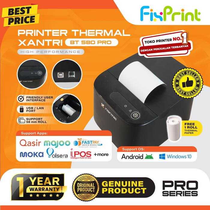 Jual PRINTER KASIR/PPOB THERMAL 58MM IWARE C58BT ANDROID (USB+BLUETOOTH ...