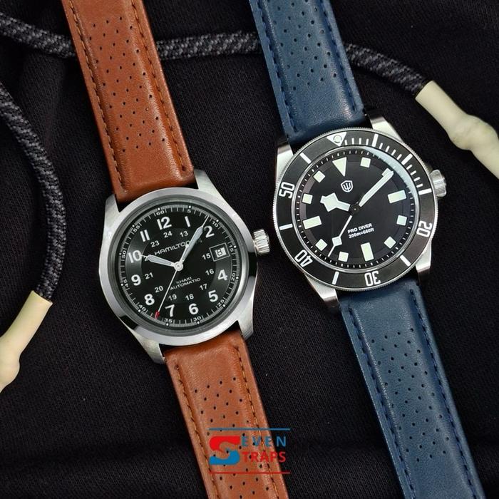 Jual TALI JAM TANGAN KULIT MICROFIBER LEATHER STRAP 20mm - Cokelat Muda ...