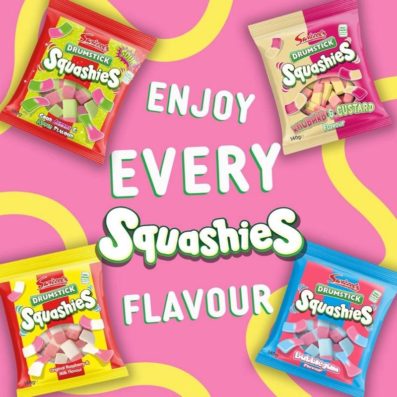 [2x packs] Swizzels Squashies Drumstick Sour Cherry & Apple Flavour ...