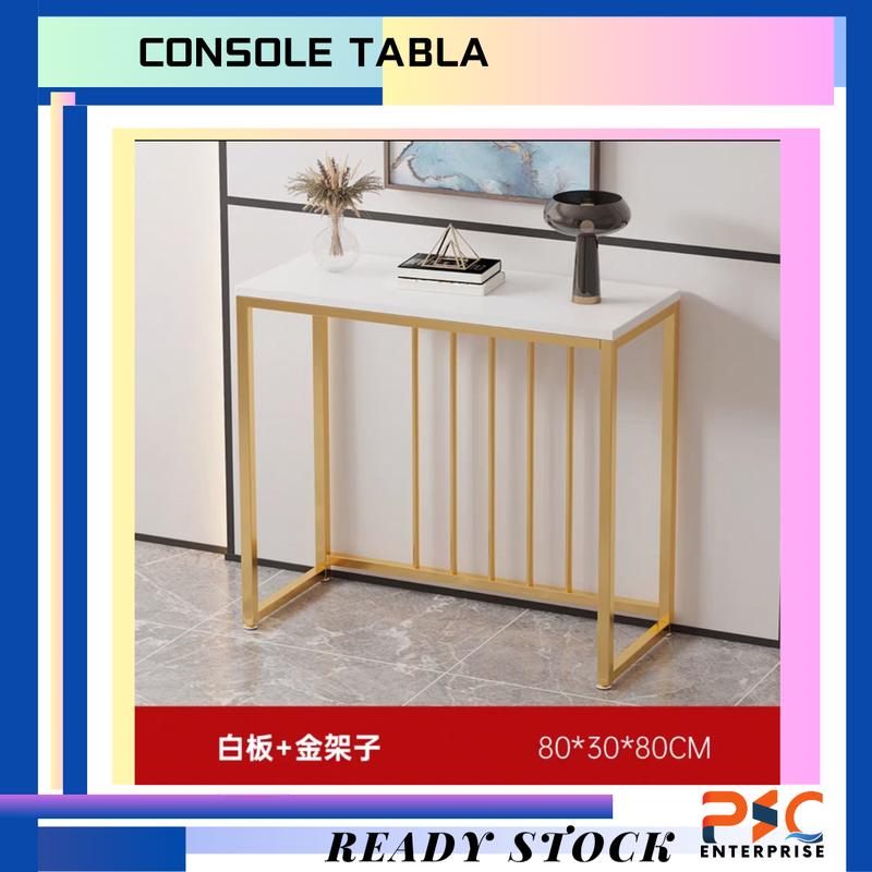 Nordic Style Marble Strap Console Table / Meja Hiasan / Telefon ...