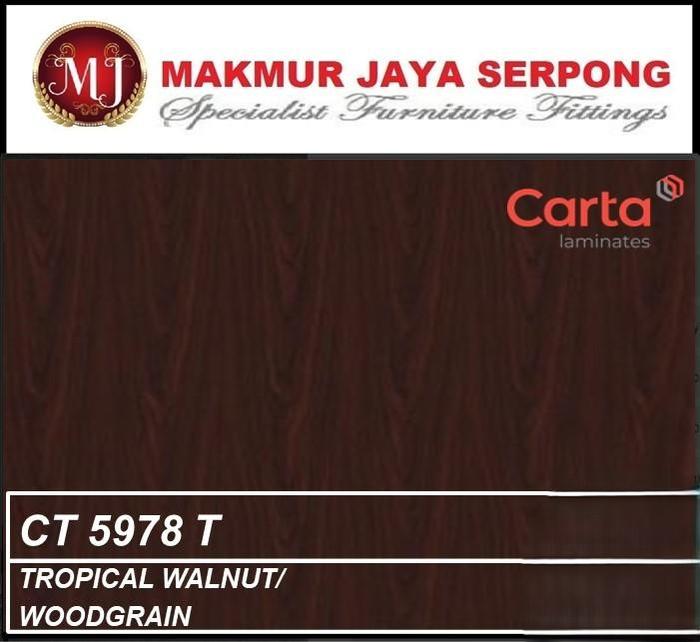 Jual HPL CARTA CT 5978 T - TROPICAL WALNUT I WOODGRAIN - Kota Tangerang ...