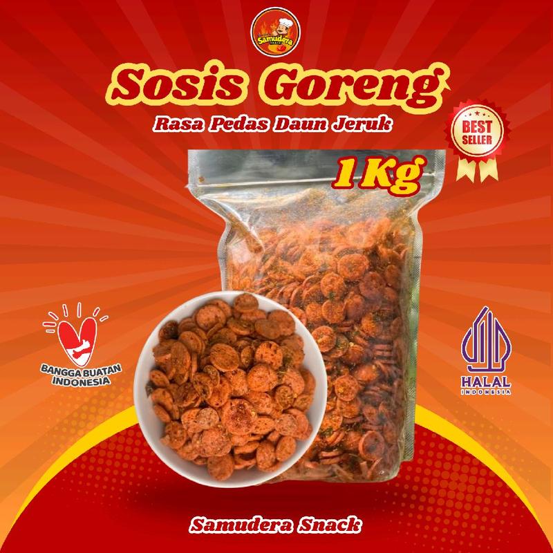 SOSIS GORENG PEDAS 1KG SOSRENG Makanan Kering Snack Food - Shop | Tokopedia