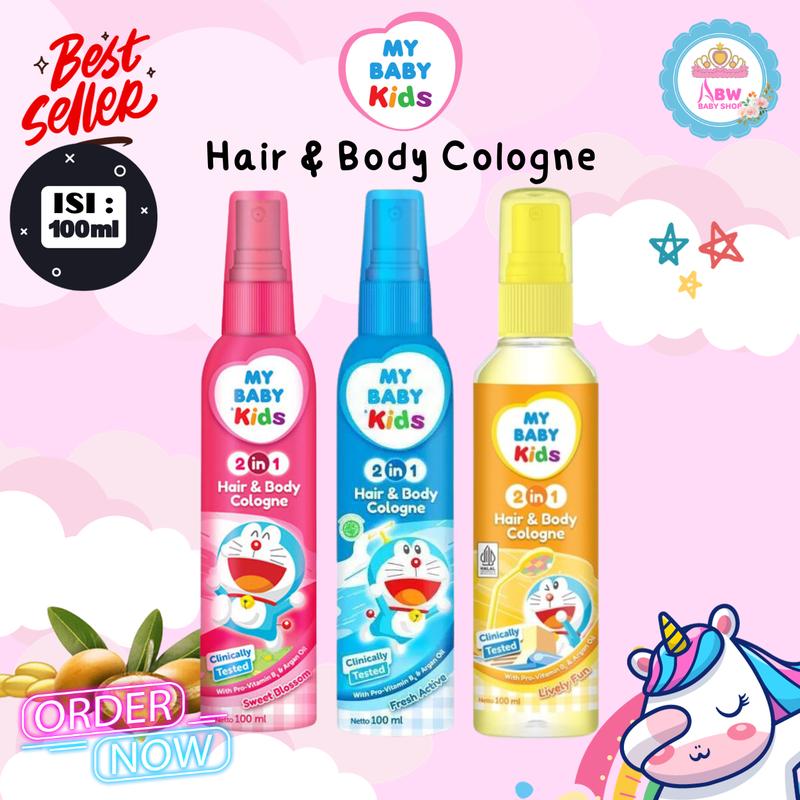 MY BABY KIDS Hair & Body Cologne 2in1 100ml - Parfum Rambut dan Badan ...