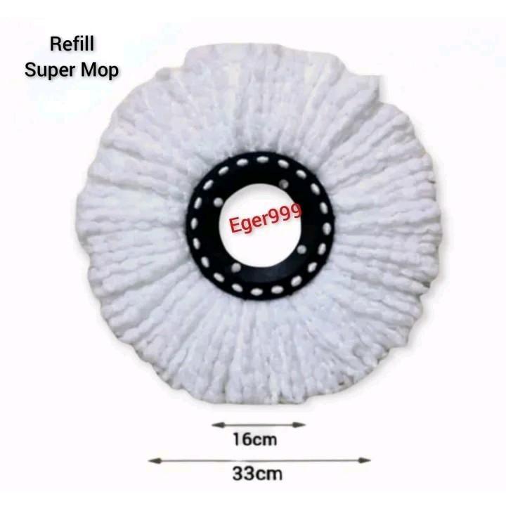 Kain Spin Mop Diameter 16cm - Putih (Isi 1) - Shop | Tokopedia