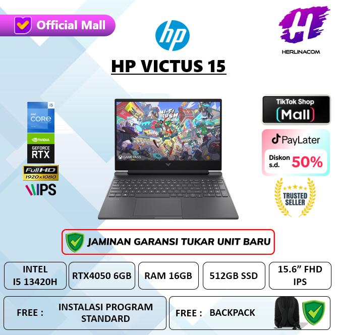 Promo Laptop Hp Victus 15 Intel Core i5 13420H Rtx 4050 6Gb / Ram 16Gb ...