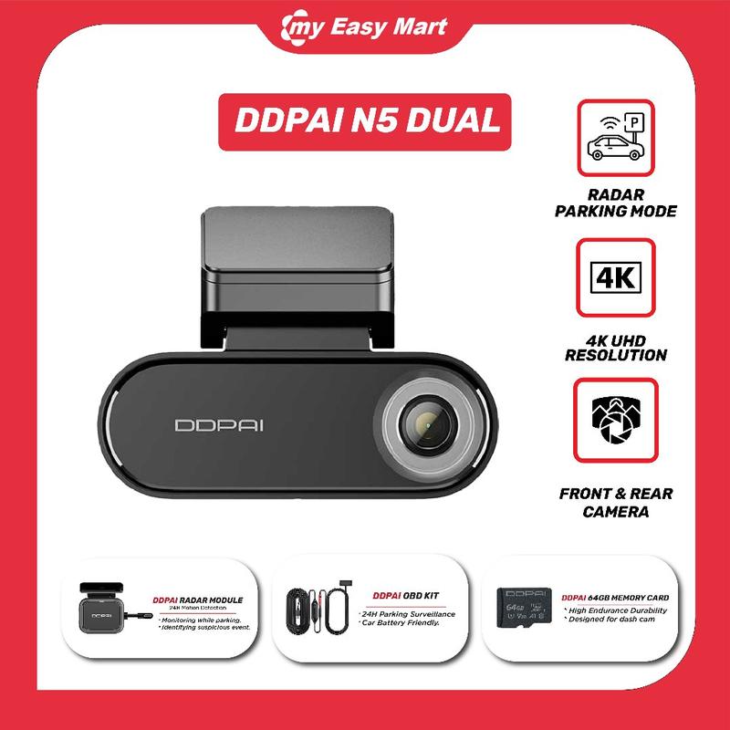 DDPAI N5 Dual Front and Rear 4K Ultra HD Resolution AI Dash cam ...