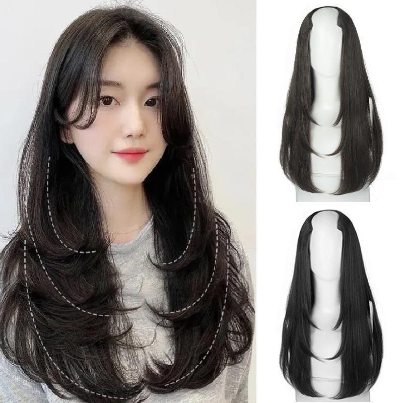 RSW 60CM 45CM 40CM HAIR CLIP U SHAPE RAMBUT PALSU WANITA PEREMPUAN ...