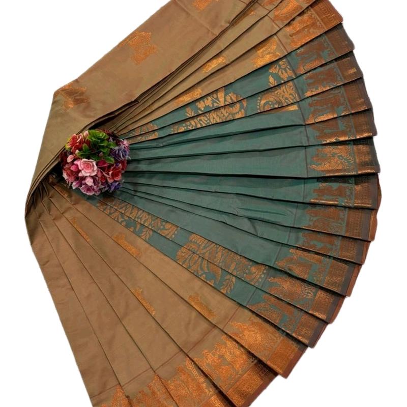 pallakku kanchi silk saree soft material - TikTok Shop Malaysia