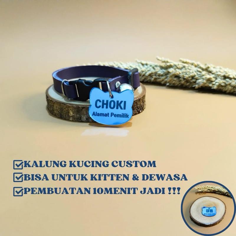 Kalung kucing gratis liontin akrilik custom nama - Shop | Tokopedia