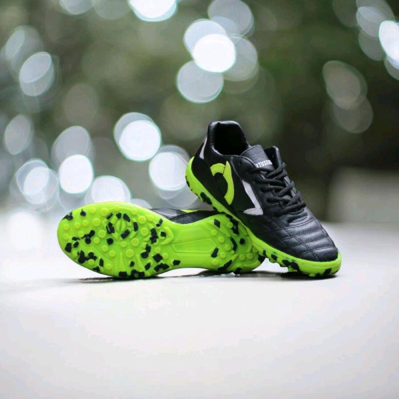 sepatu mini soccer sepatu futsal ortuseigh hitam hijau kulit - Shop ...