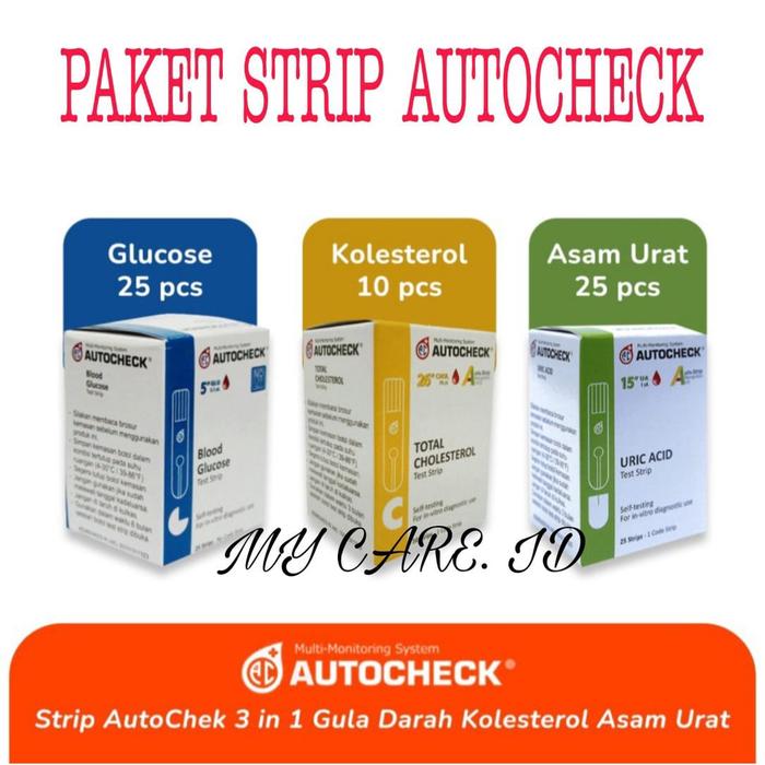 Jual Ready LynCare Paket Strip Autocheck / Strip Auto Chek / Strip ...