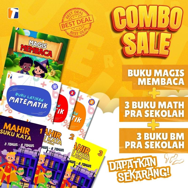 COMBO TRIO! MM+3 MATH PRA+3BM PRA - TikTok Shop Malaysia