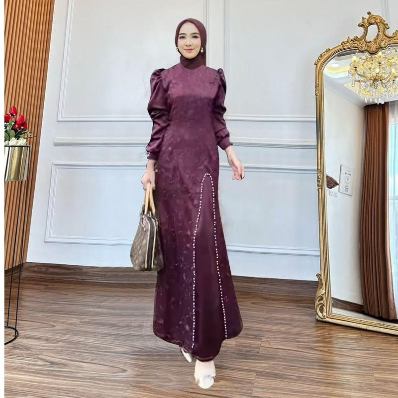 MAXI NAURA M L XL XXL GAMIS PESTA CANTIK GAMIS KONDANGAN MAX - Shop ...