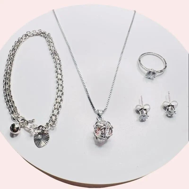 SET PERHIASAN SILVER NORI DOUBLE TERBARU - Shop | Tokopedia