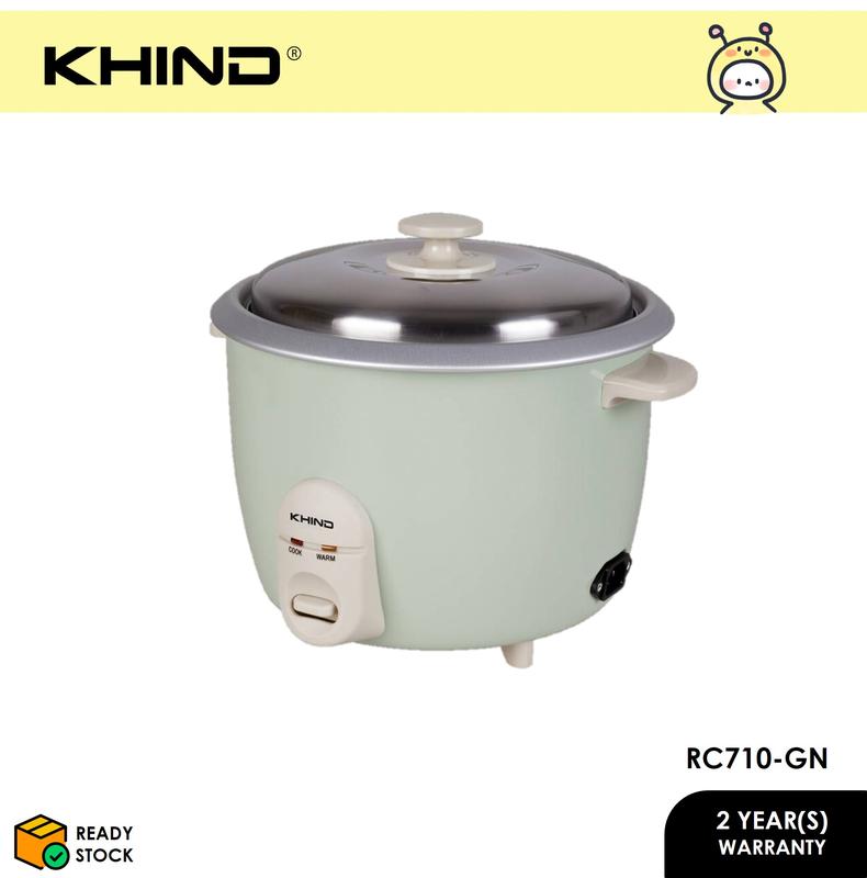 KHIND 1.0L RICE COOKER RC710 (GREEN) Warm - TikTok Shop Malaysia
