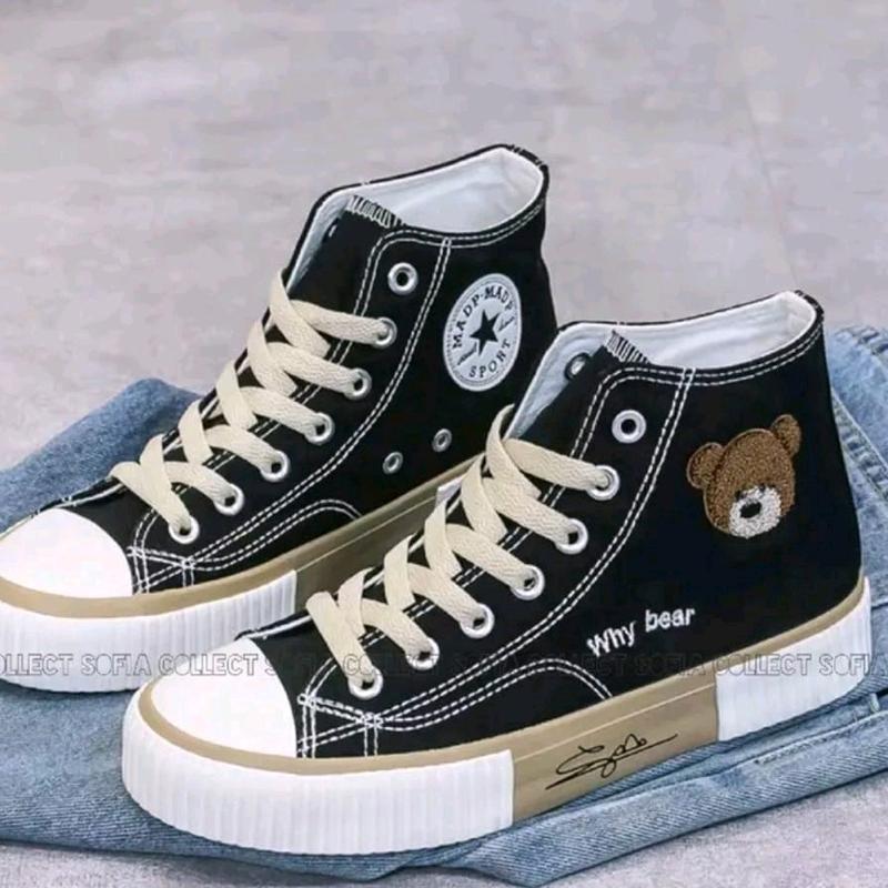 sepatu tali sneakers bot fashion anak perempuan olahraga sekolah sd smp ...