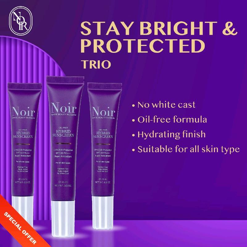 NOIR HYBRID SUNSCREEN SPF50 - TikTok Shop Malaysia