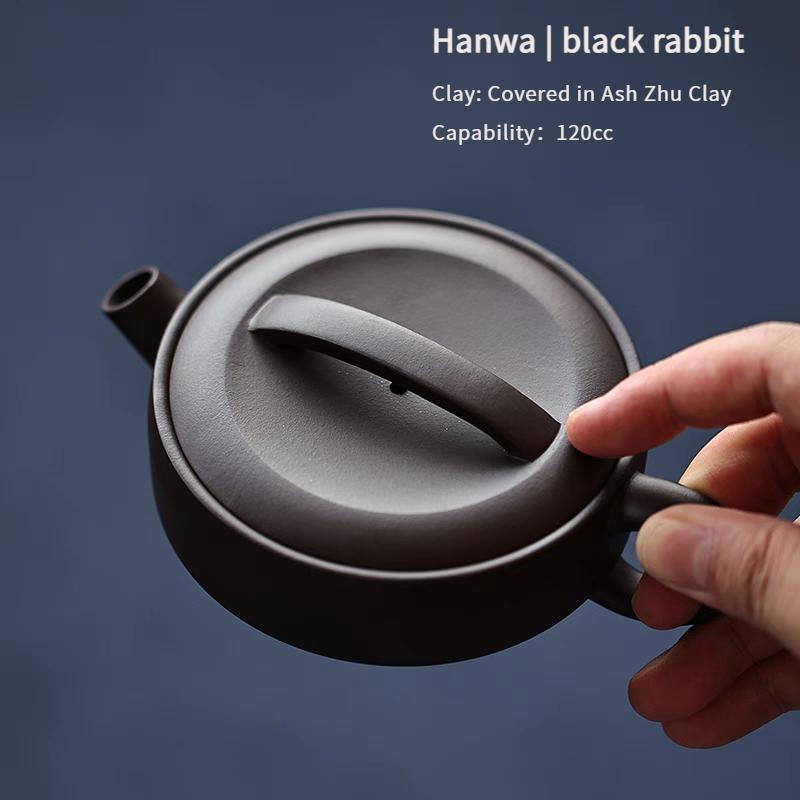 Tea pot | Hanwa | Black rabbit | Yixing teapot | handmade 120cc - TikTok Shop Singapore