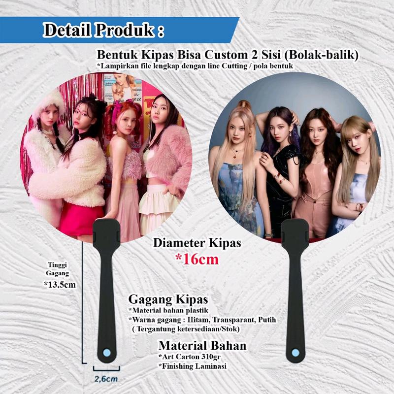 Print cetak Souvenir Custom Kipas, Kipas Tangan, Handfan portable ...