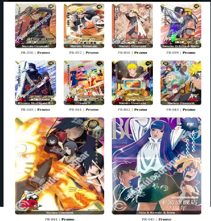 PR Promo Card - Kartu Naruto Kayou 100 Persen PR - Shop | Tokopedia