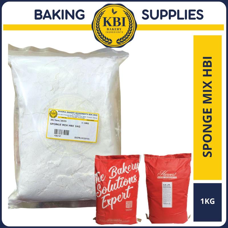 SPONGE MIX VANILLA HARVEST HBI 1KG / KEK SPAN VANILA CAMPURAN HBI ...