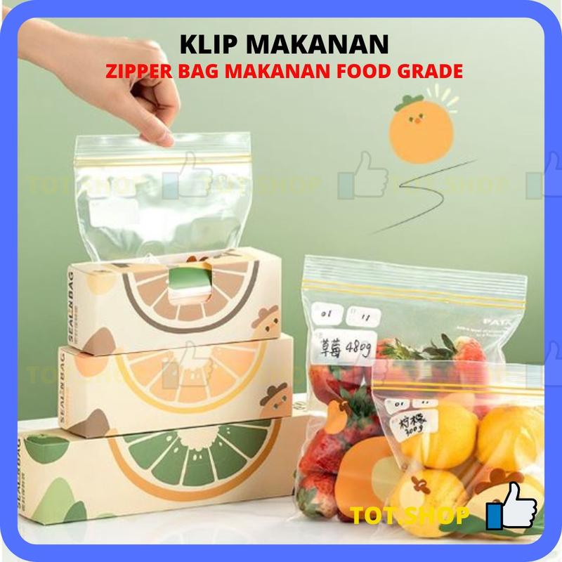 Plastik Zipper Bag Makanan FOOD Grade Model Bagus Zipper Bag - Shop ...
