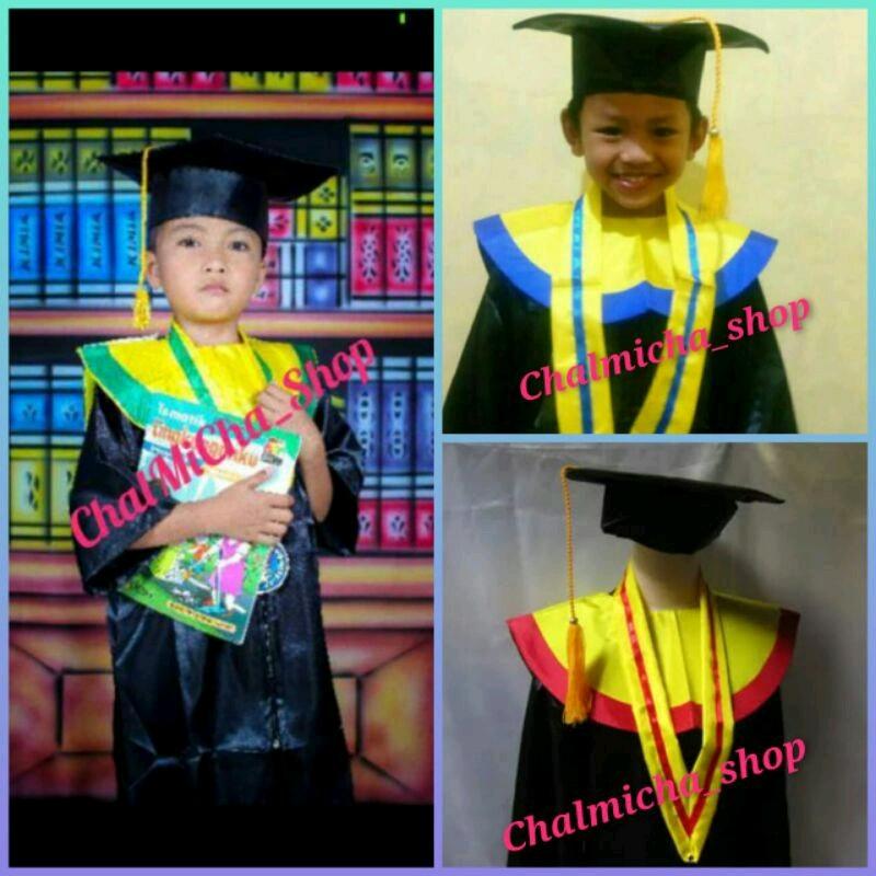 Baju Seragam Wisuda Toga Anak PAUD TK SD SMP Kostum - Shop | Tokopedia