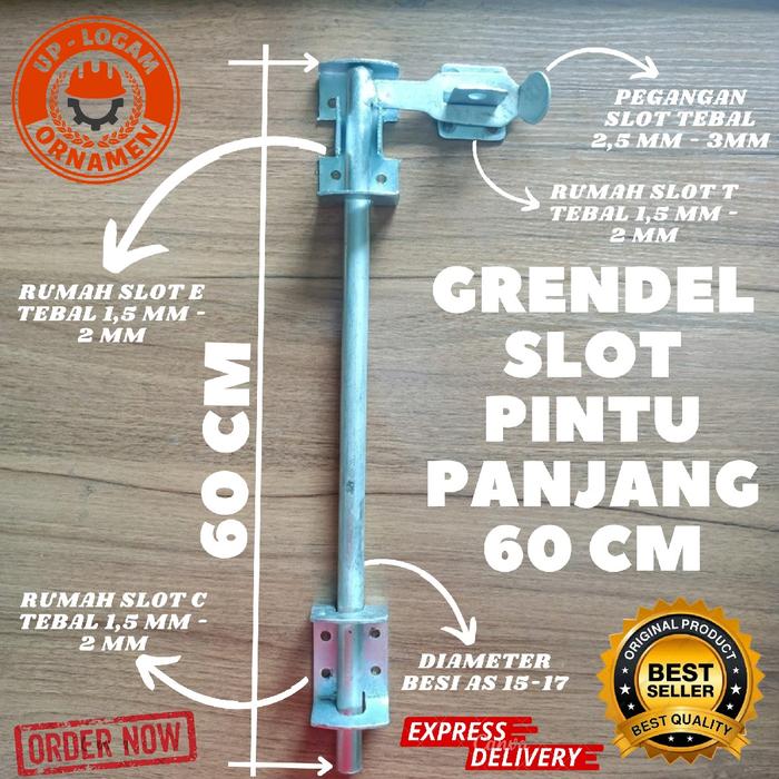 Jual SLOT BAWAH PINTU Henderson panjang 60 cm / Slot Pintu pagar - Kab ...