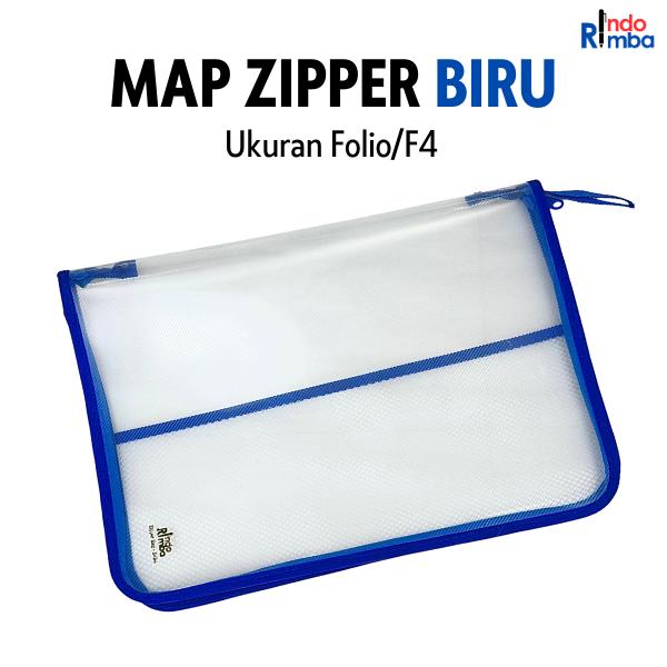 Jual Map Zipper/Zipper Bag Ukuran Folio (F4) Bahan Tebal, Tahan Air ...