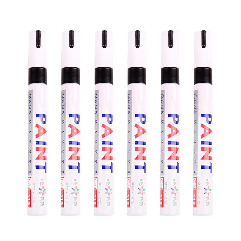 6pack/lot Waterproof Tyre Paint Marker Pen Set For Quick Drying ...